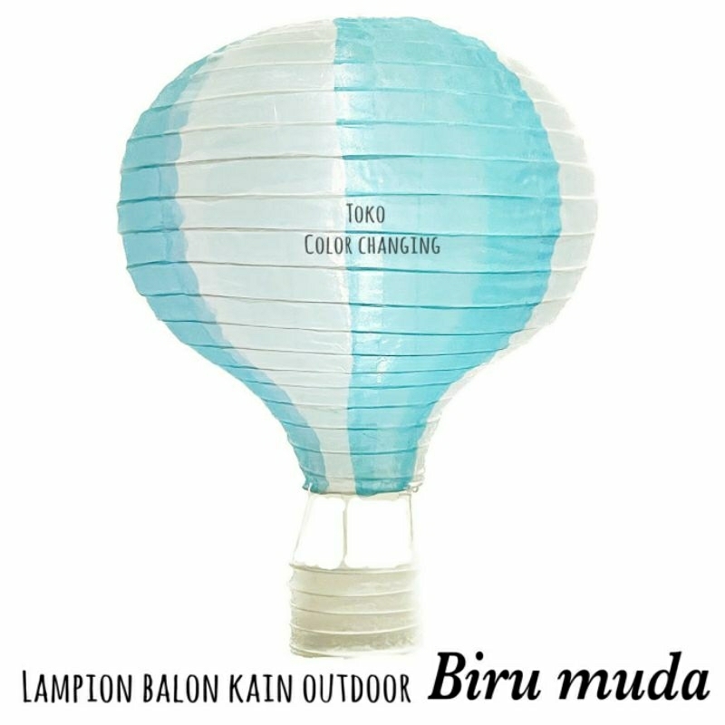 Jual Lampion KAIN balon 30 cm / hot balloon nylon lantern hiasan ...