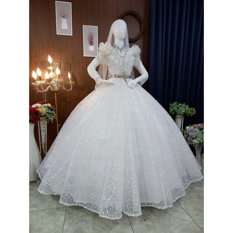 Jual Gaun berby crinolien squin mewah | Shopee Indonesia