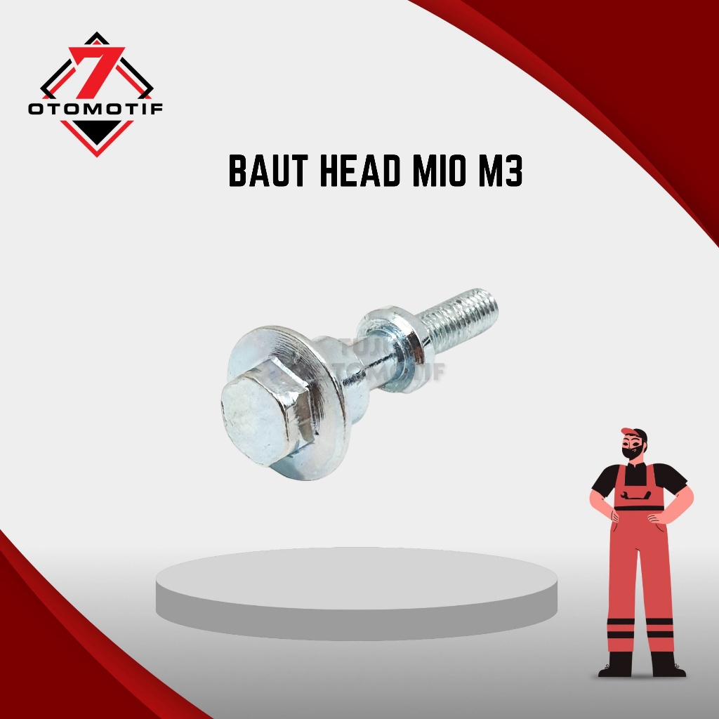 Jual Baut Head Mio M3 Kunci Pas Tutup Cover Silinder M6 Baut 10 ...