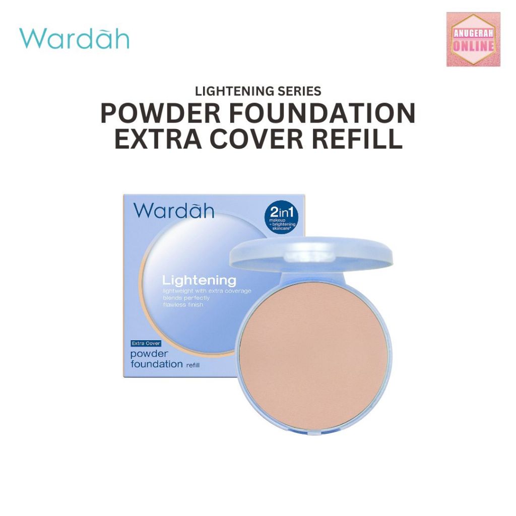 Jual Wardah Refill Lightening Powder Foundation Extra Cover 10gr ...