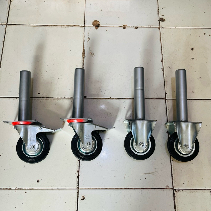 Jual Roda scaffolding 4 inch roda steger perancah roda esteger castor ...