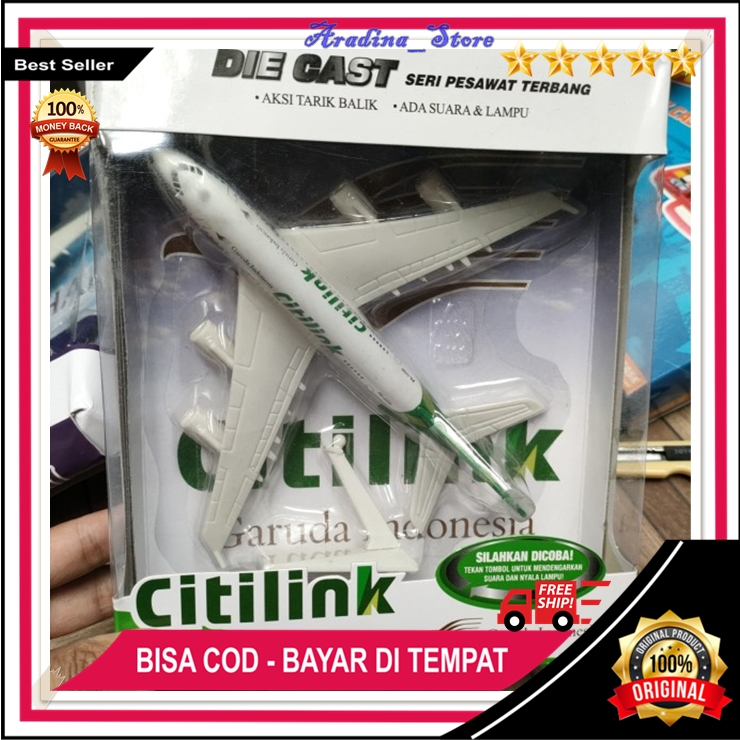 Jual Miniatur Pesawat Besi Diecast Pesawat Terbang CITILINK Die Cast Pesawat Tempur Bekas Airbus ...