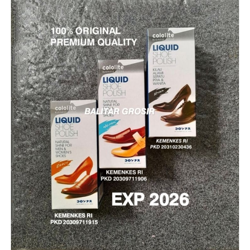 Jual COLOLITE LIQUID SHOE POLISH "SEMIR SEPATU" HITAM - NETRAL - COKLAT ...