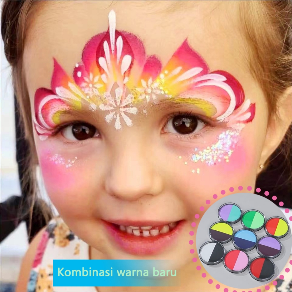 Jual Cat Wajah Kombinasinya warna Water Activated SFX Makeup Palette ...