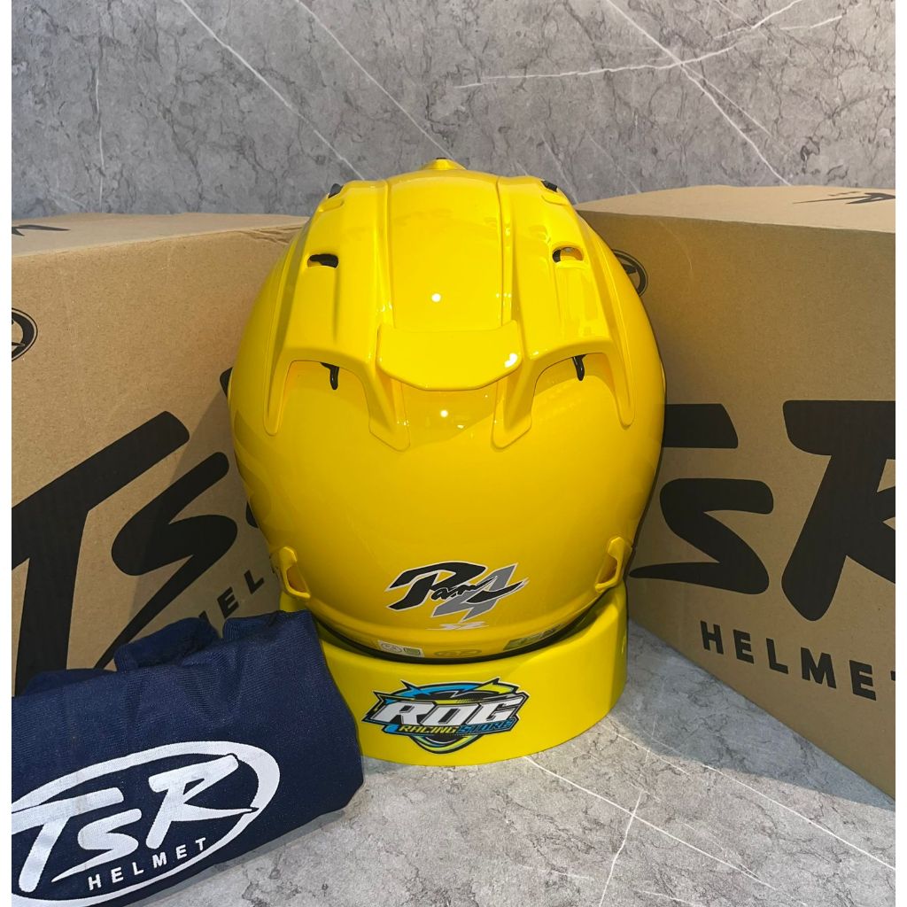 Jual HELM TSR RAM 4 YAMAHA YELLOW | Shopee Indonesia