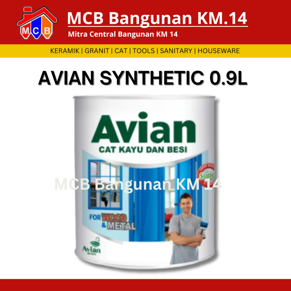 Jual CAT MINYAK KAYU DAN BESI AVIAN SYNTHETIC 0,9L | Shopee Indonesia