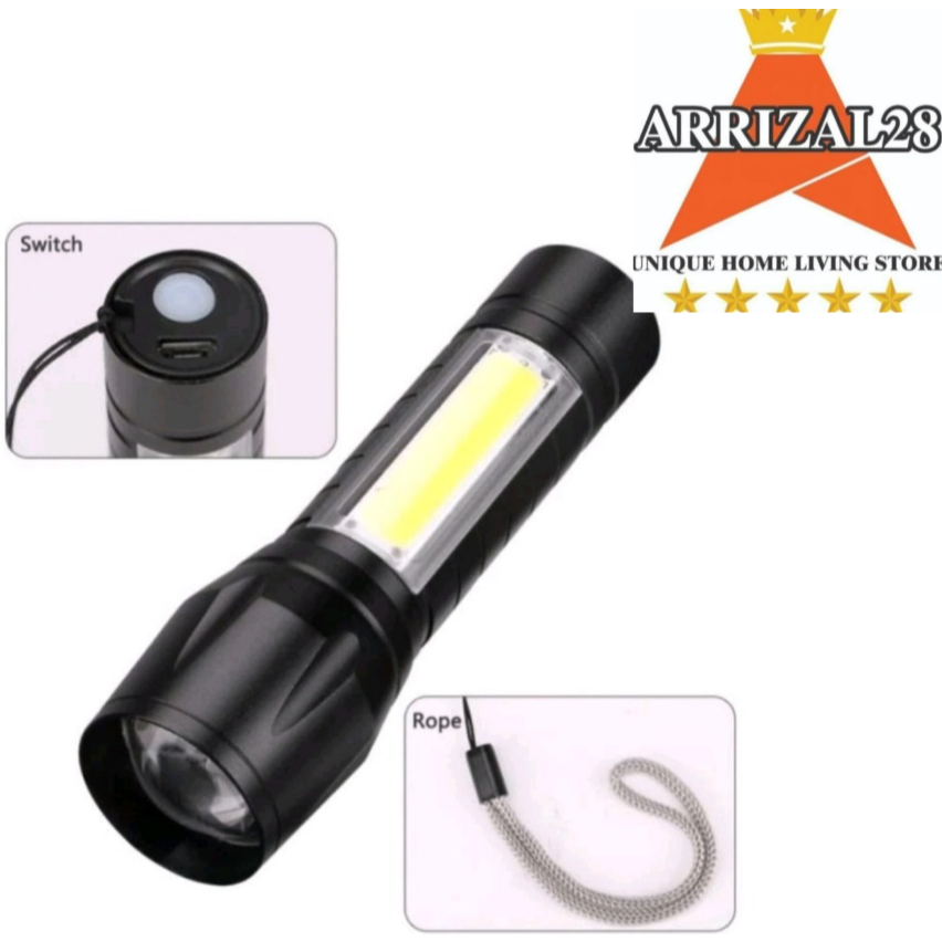 Jual SENTER LED MINI USB RECHARGER WATERPROOF | Shopee Indonesia
