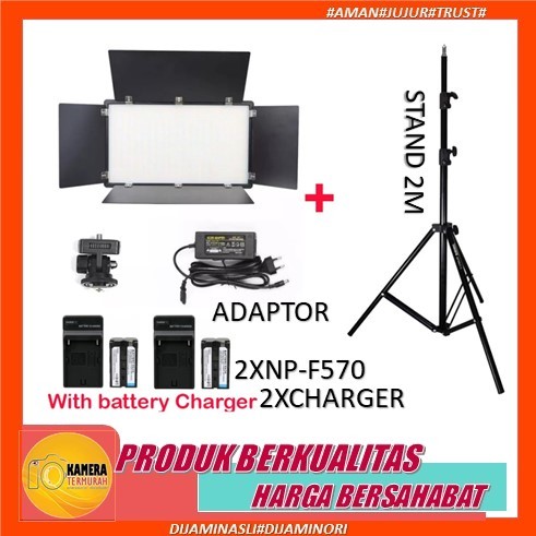 Jual Professional led light kit pro LED 600 LED Video Light 600+ Lampu ...