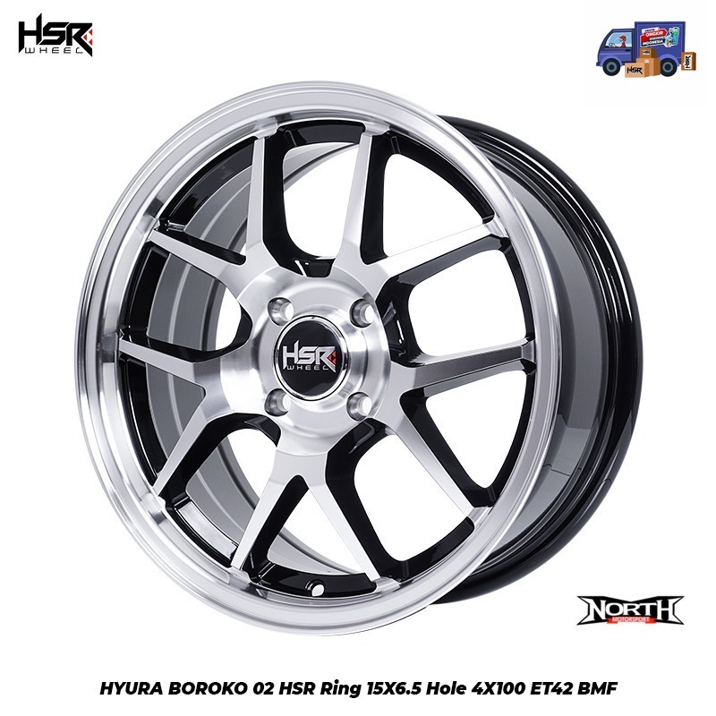 Jual Velg Mobil Murah Ring 15 HSR HYURA BOROKO 02 Cocok Buat Jazz Brio ...