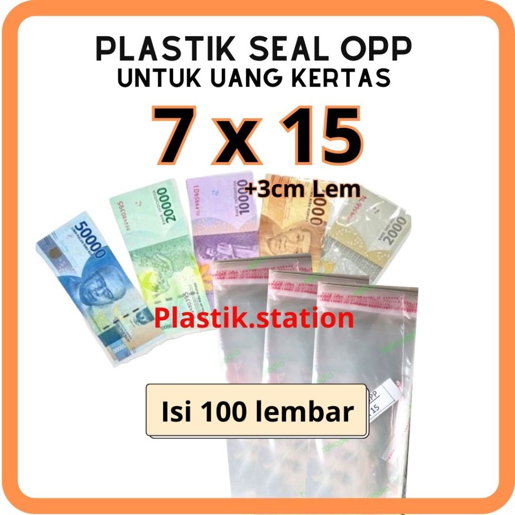 Jual Plastik Opp Bening Lem Perekat 7x15cm + 3cm Seal Kemasan Roti ...