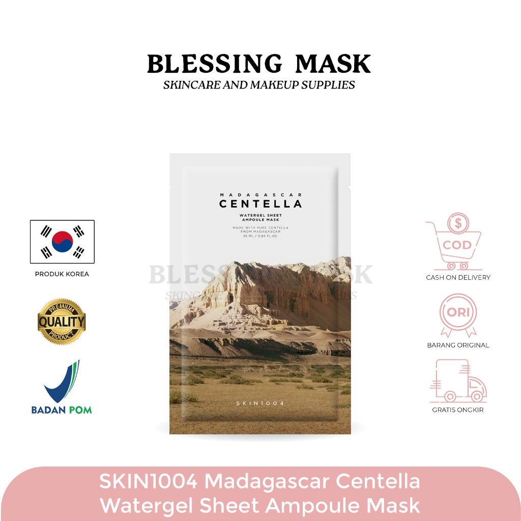 Jual SKIN1004 Madagascar Centella Watergel Sheet Ampoule Mask - SKIN ...