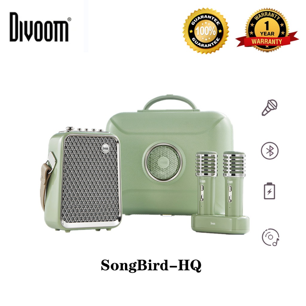 Jual Divoom Songbird Home KTV Sound Set Portable Karaoke Dual Wireless ...