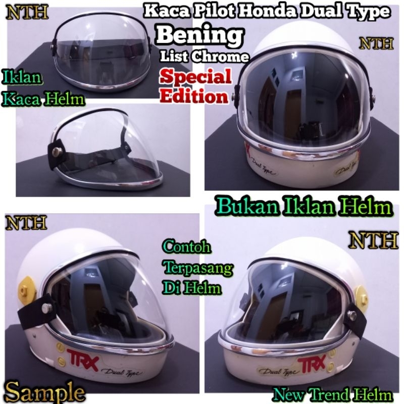 Jual Kaca Helm Honda Trx dual Type.Kaca Helm honda full face jadul ...