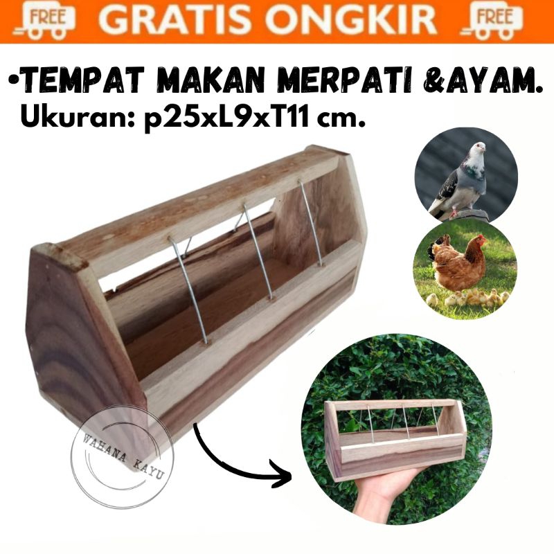 Jual wadah pakan merpati pos | tempat pakan ayam ram besi | Shopee ...