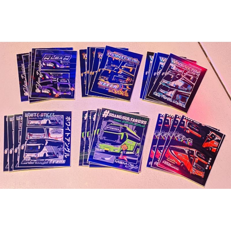 Jual COD Stiker Buss Keren Premium High Quality Terbaru Dan Termurah ...