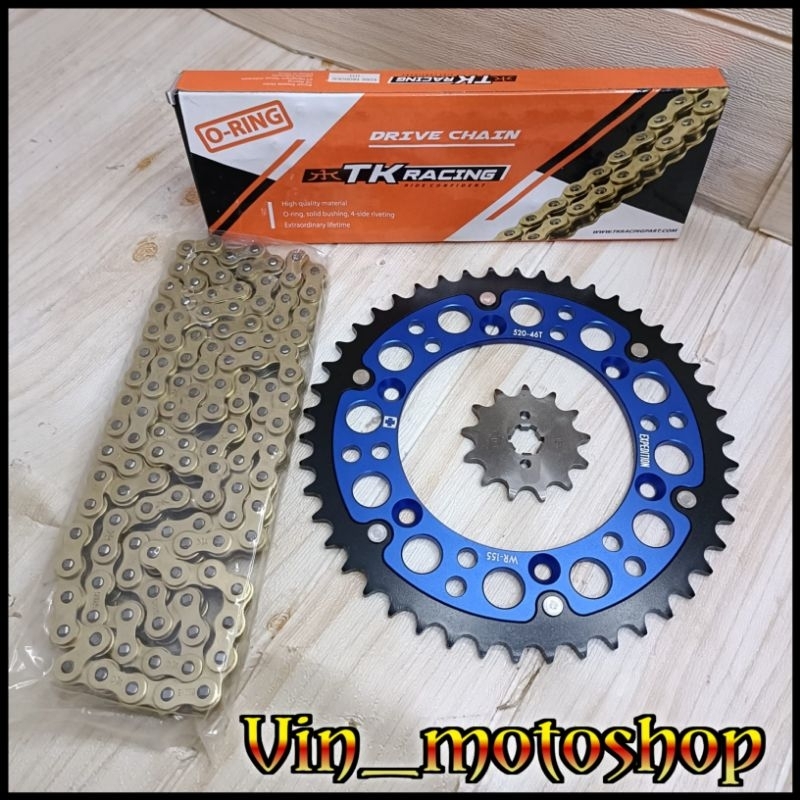 Jual Gear Set 520 WR 155 EXPEDITION Aluminium Model ROZ & Rantai TK ...