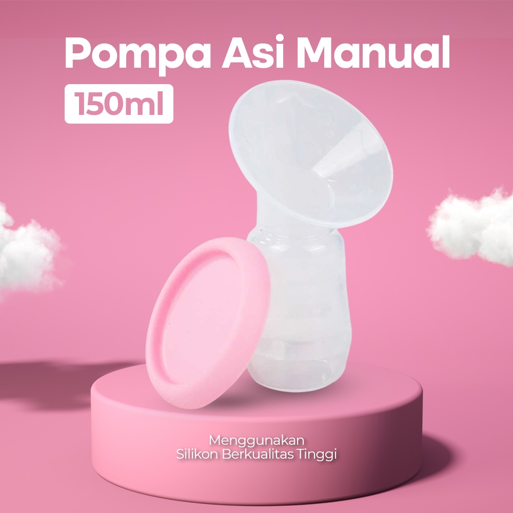 Jual Pompa ASI Manual Tangan 150ml Silicone Breast Pump Alat Sedot ...