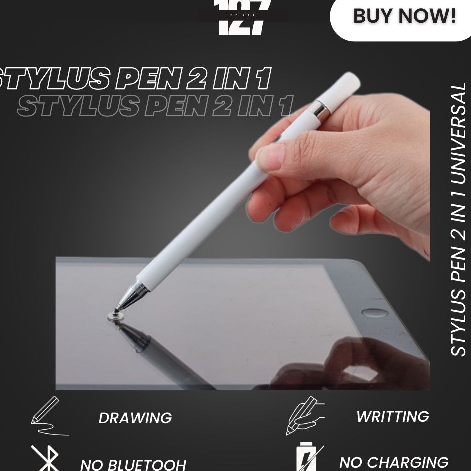 Jual New Arrival Stylus Pen 2 in 1 Menggambar Melukis Menulis Desain ...