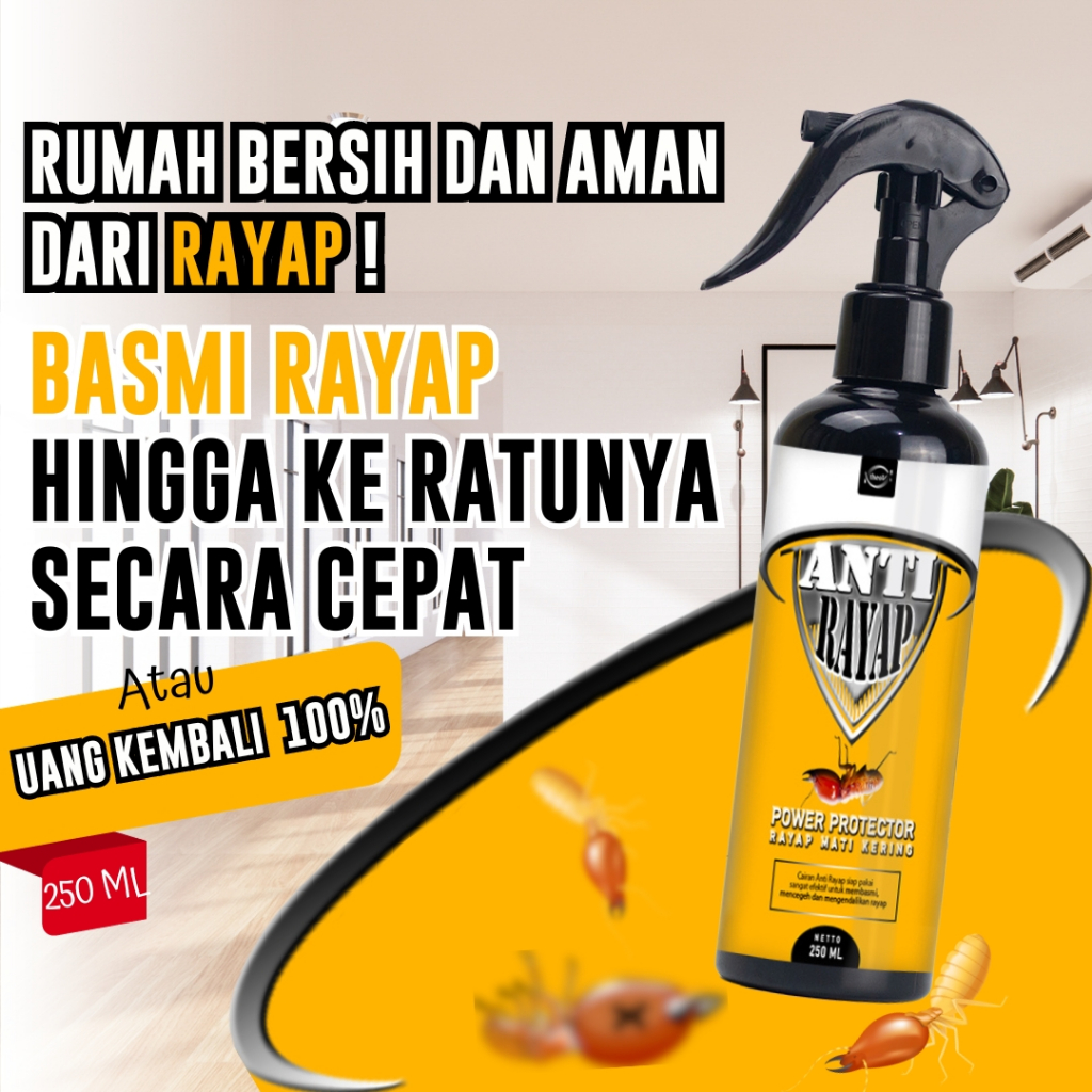 Jual Semprotan Obat Pembasmi Anti Rayap Kayu dan Tembok Semprot Spray ...