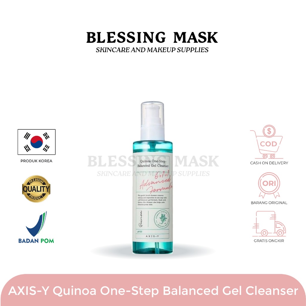 Jual AXIS-Y - Quinoa One Step Balanced Gel Cleanser | axisy Facial Wash ...