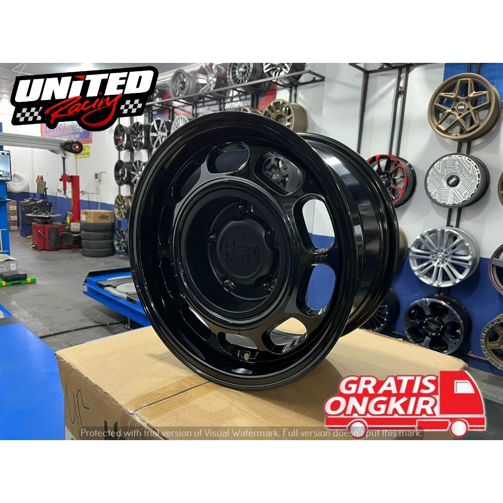 Jual VELG MOBIL MODEL KALENG RING 15 HSR KLG4 BLACK GLOSSY MOBIL KATANA ...