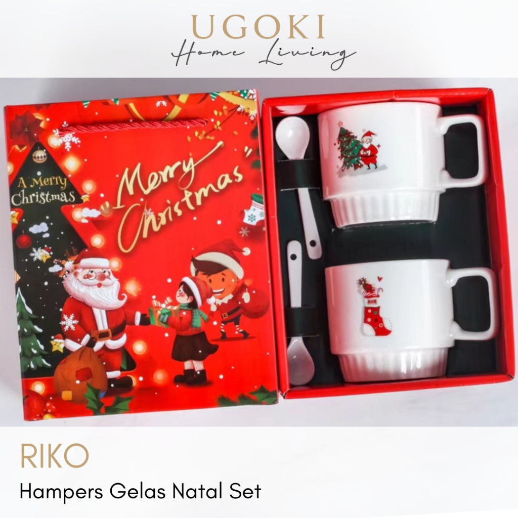 Jual |UGOKI| RIKO Gelas GIftset Salju Premium Mug Set Natal Aesthetic ...