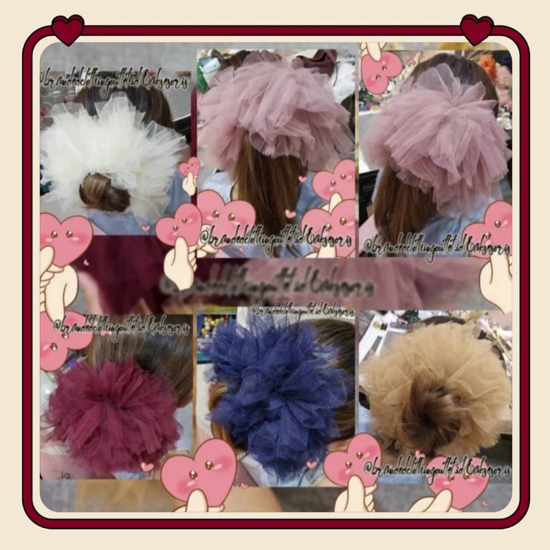 Jual (PART 1) SCRUNCHIE TILE JUMBO & MEDIUM PREMIUM / CEPOL TILE HIJAB ...