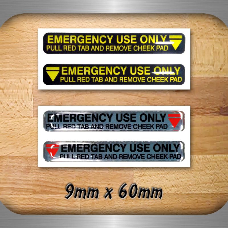 Jual Sticker Helm Emergency Use Only Timbul | Shopee Indonesia