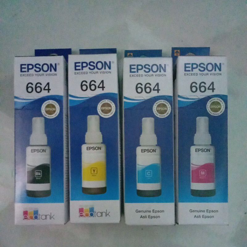 Jual Tinta Epson 664 asli original Tinta Original Epson 664 printer epson 664 Original 100% ...