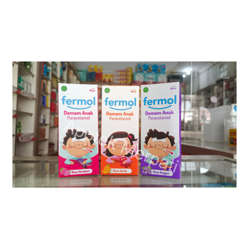 Jual FERMOL SIRUP RASA STRAWBERRY, JERUK DAN ANGGUR 60 ML | Shopee ...