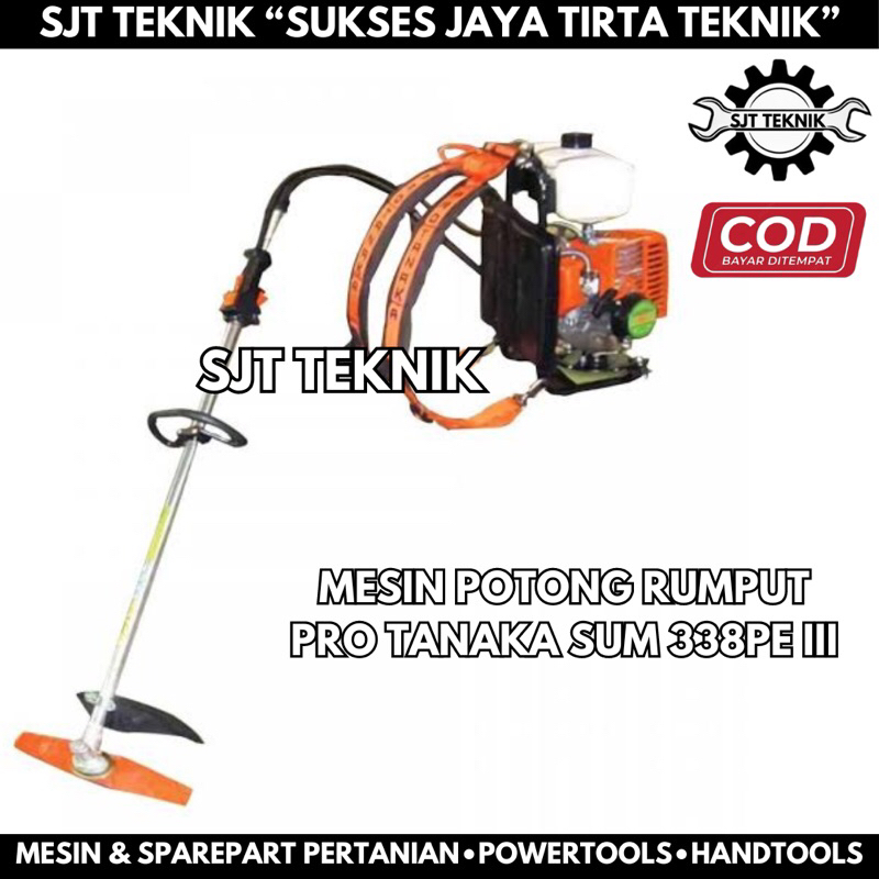 Jual mesin potong rumput 2 tak pro tanaka sum 338 pe iii mesin pangkas ...