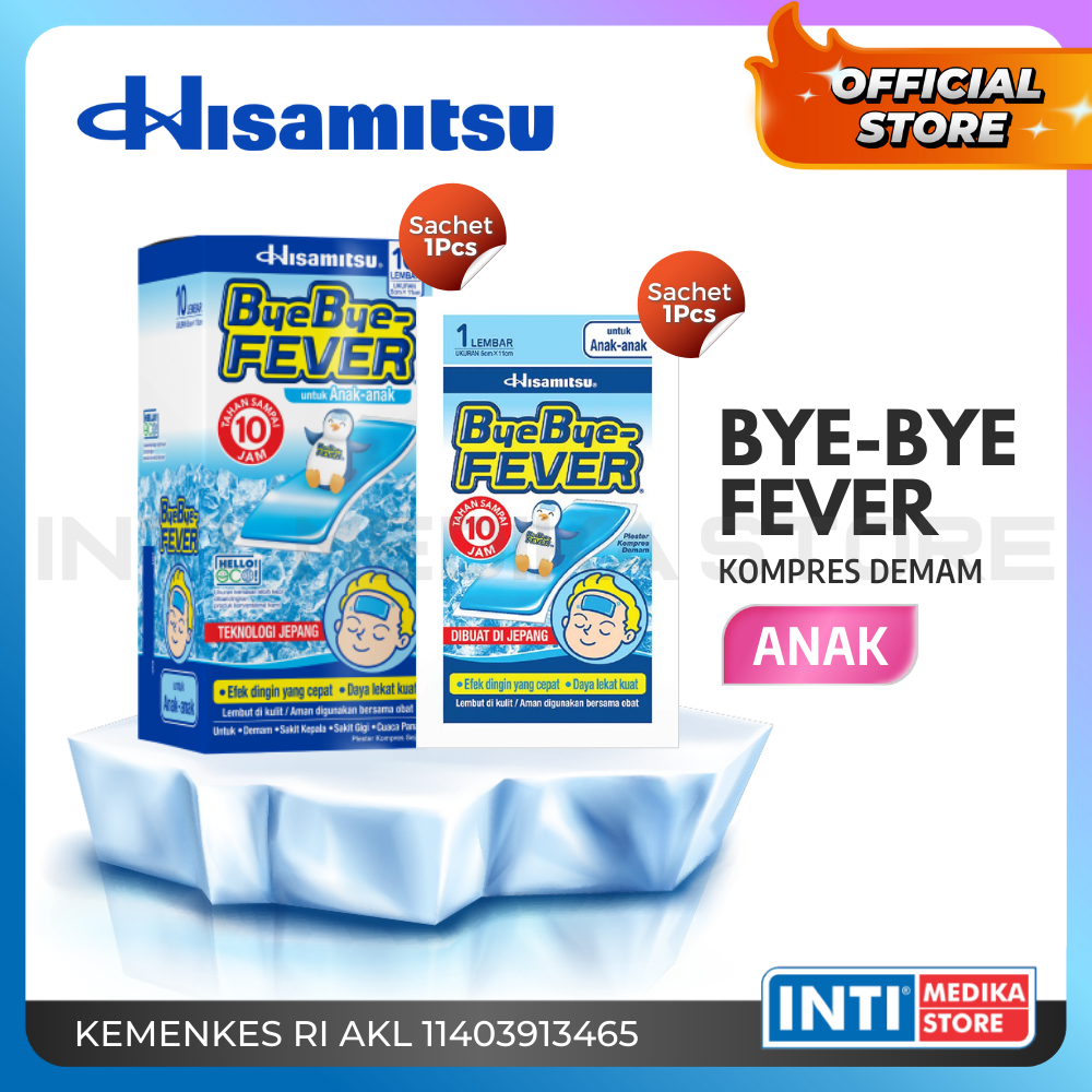 Jual HISAMITSU - Bye Bye Fever Anak | Kompres Demam Bayi | Byebye fever ...