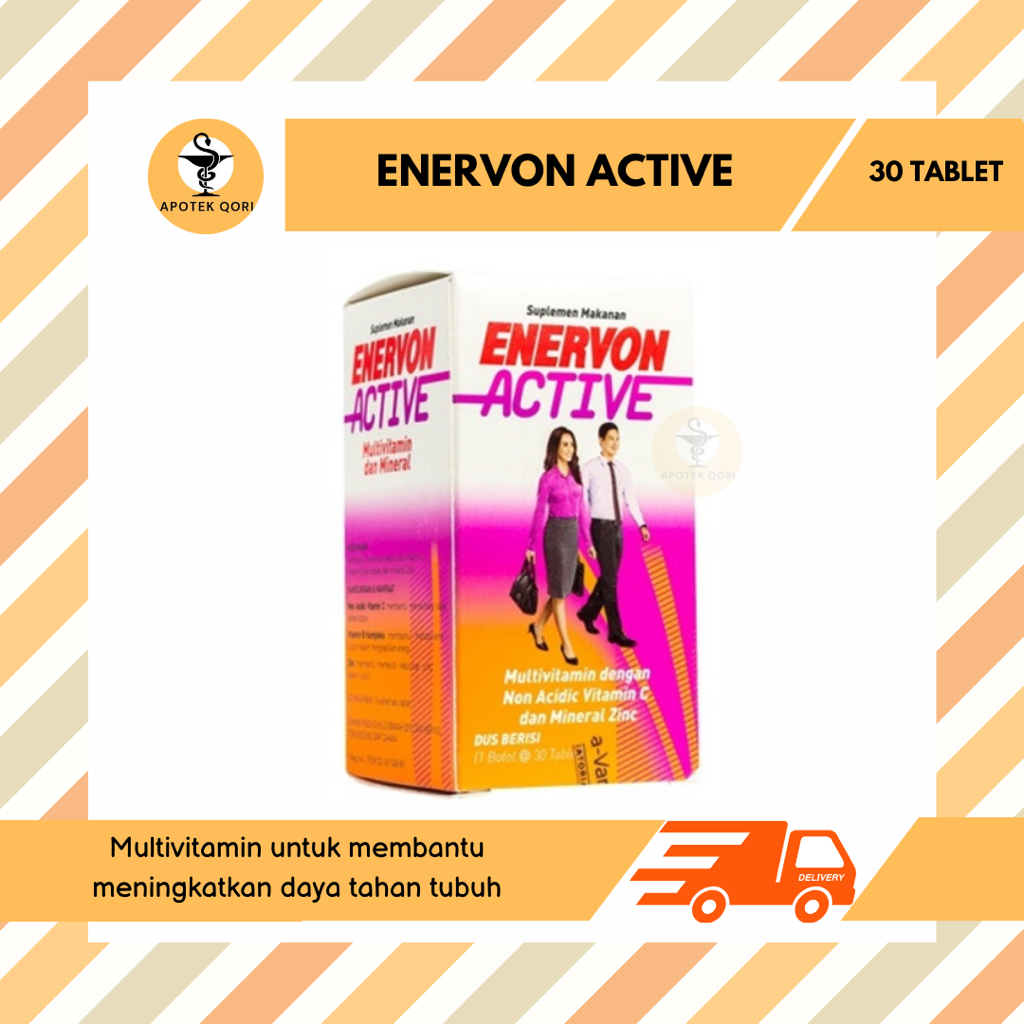 Jual ENERVON ACTIVE BTL @ 30 TABLET/MULTIVITAMIN MINERAL/DAYA TAHAN ...