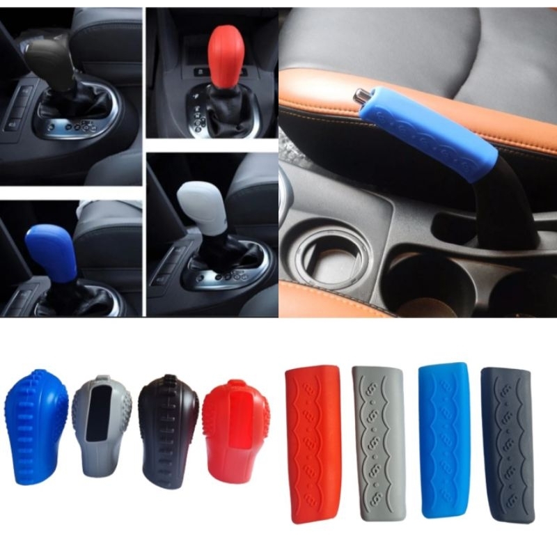 Jual Silikon Cover Operan Gigi Mobil Cover Handle Rem Tangan Knob Shift ...