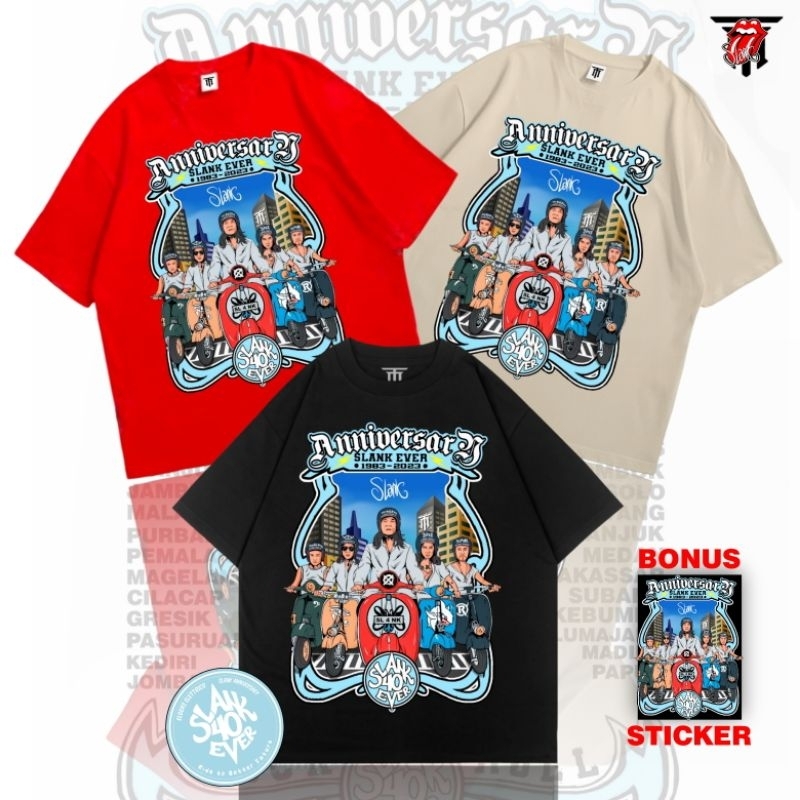 Jual KAOS SLANK ORIGINAL SLANK ANNIVERSARY 40 TAHUN EVER - BAJU SLANK ...