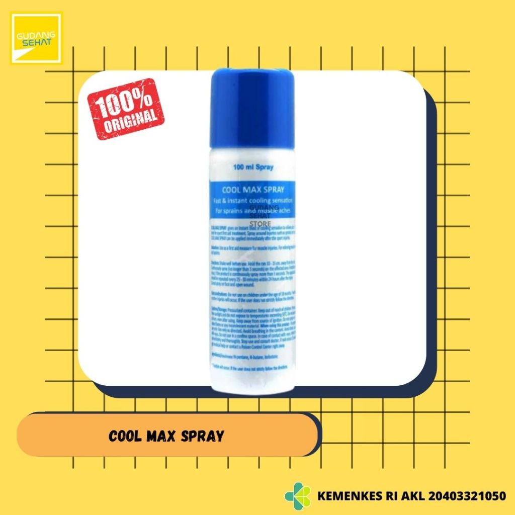Jual COOL MAX SPRAY - No Pain / Pereda nyeri otot / semprotan kram ...