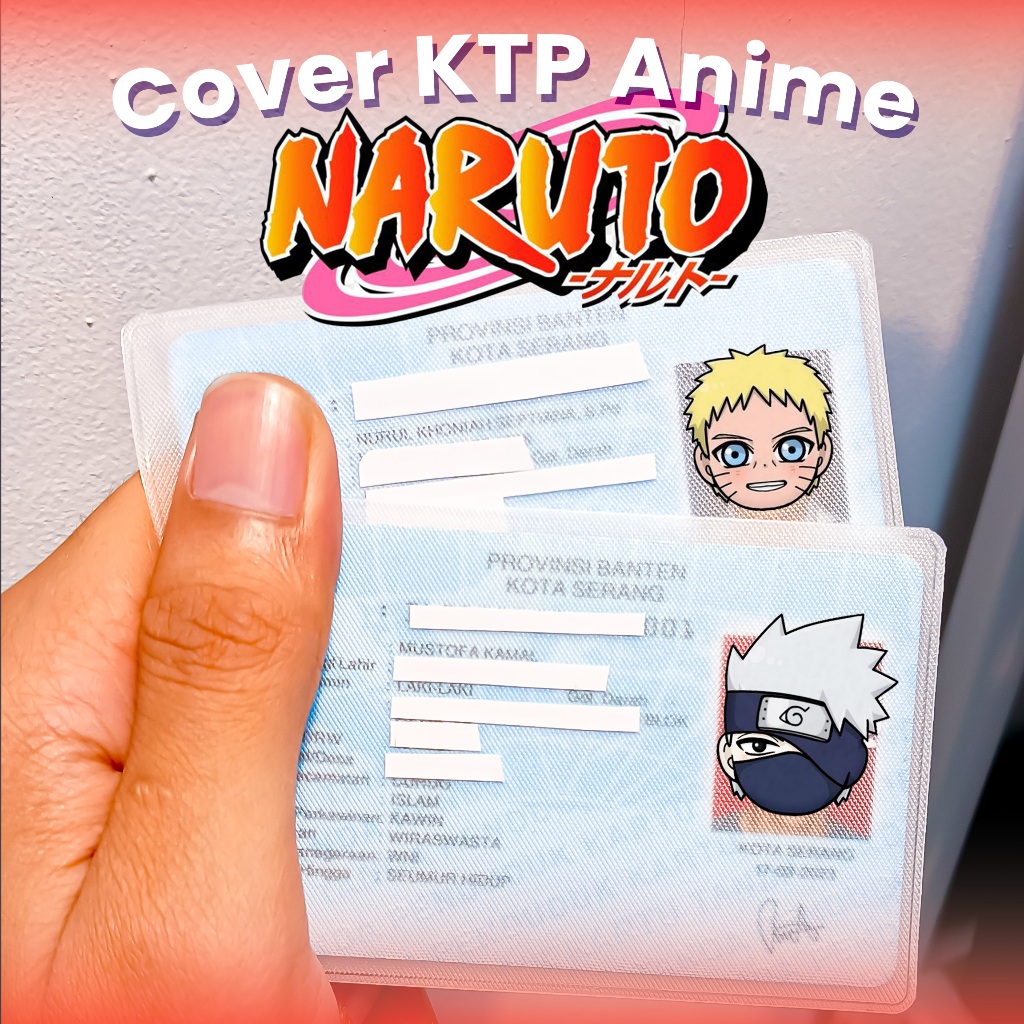Jual Cover KTP ID Card SIM pelindung Kartu Anti Gores Design Anime ...