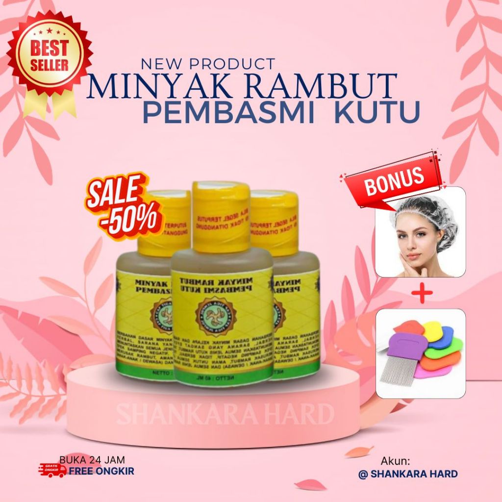 Jual Obat Kutu Rambut ASLI Cap 3 Jempol Bahan 100% Herbal Alami ( AMAN ...