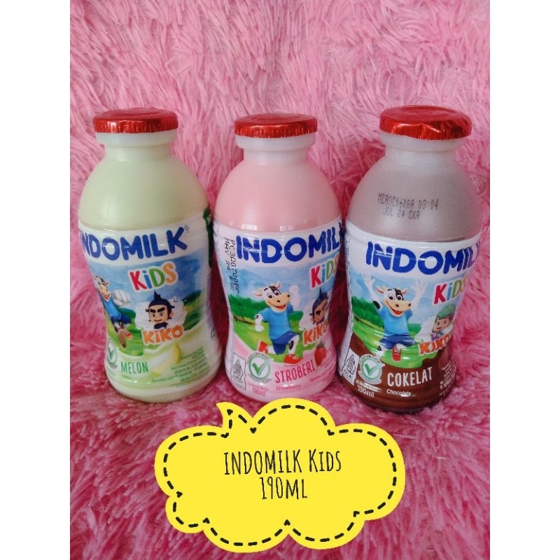 Jual Indomilk kids botol 190ml / susu indomilk botol/ susu uht botol ...