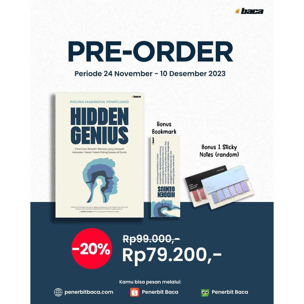 Jual Buku Hidden Genius - Polina Marinova Pompliano - Baca | Shopee ...