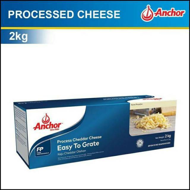 Jual Keju Anchor Cheddar Easy To Grate - 2 Kg | Shopee Indonesia