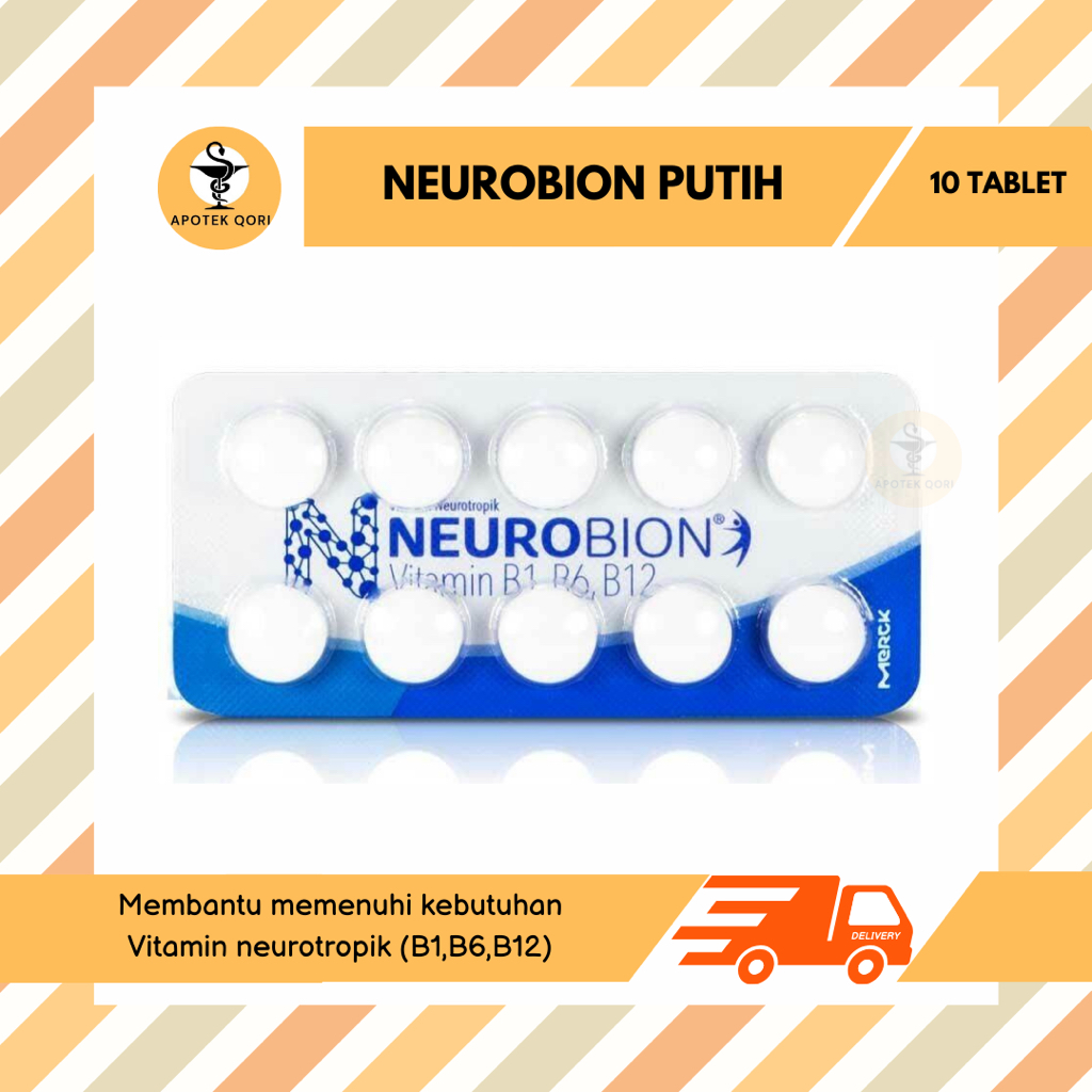 Jual NEUROBION PUTIH STRIP @ 10 TABLET/VITAMIN NEUROTROPIK/B COMPLEX ...