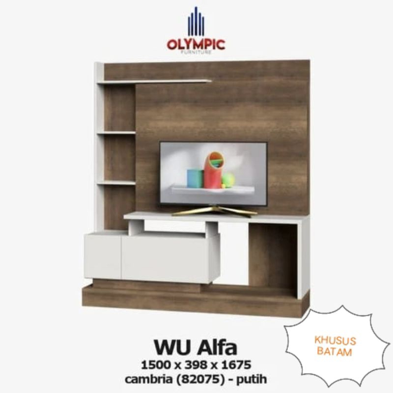 Jual BUFFET TV / LEMARI TV / RAK TV / MEJA TV MINIMALIAS WU ALFA UKURAN ...