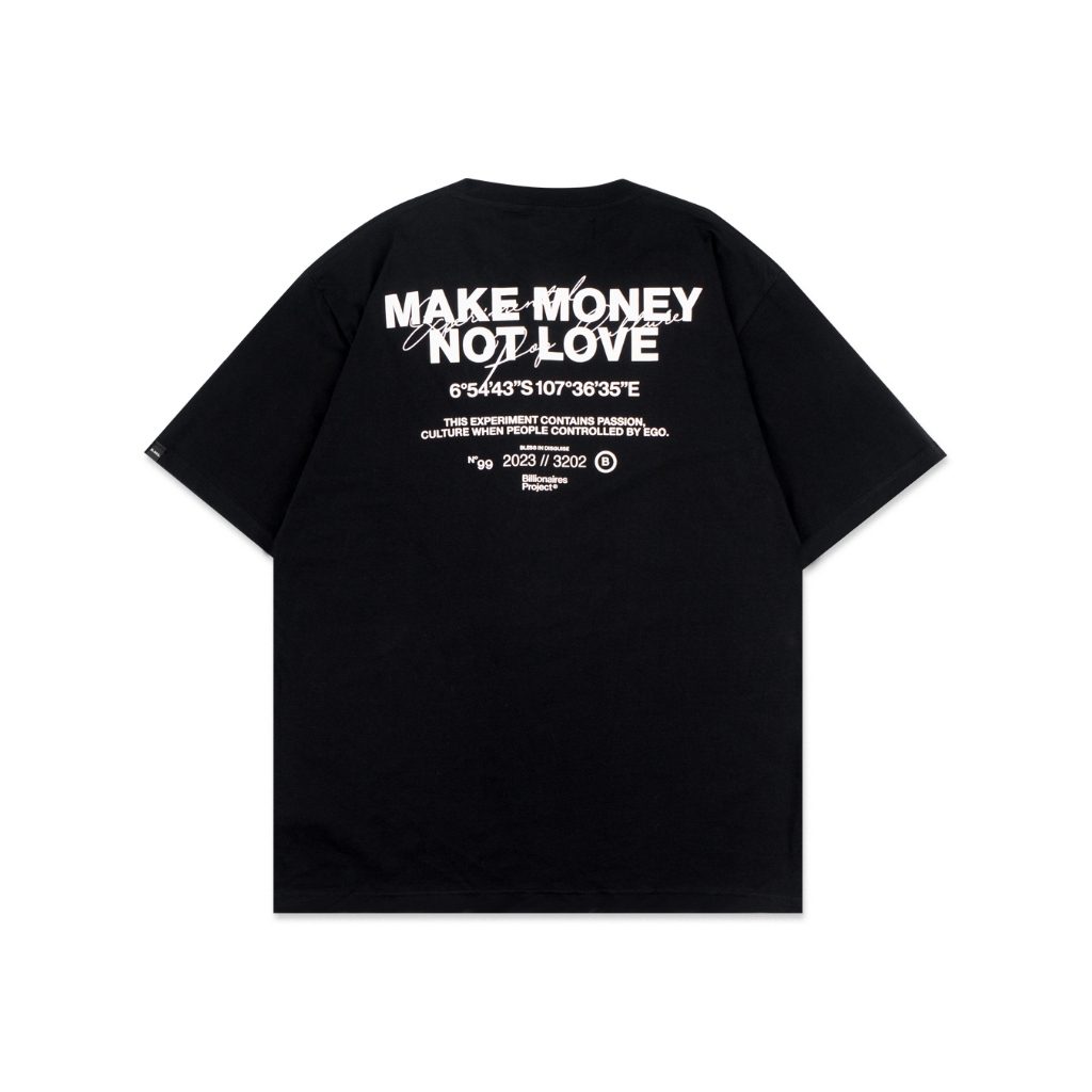 Jual BILLIONAIRES PROJECT T-SHIRT - BASIC MMNL TYPO BLACK | Shopee Indonesia