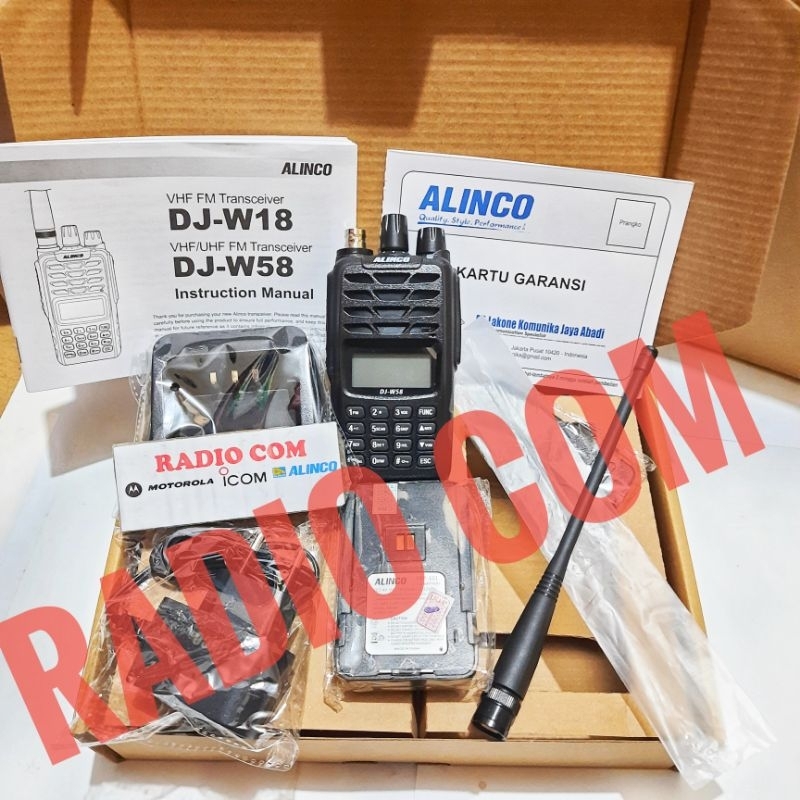 Jual HT ALINCO DJ W58 DUALBAND VHF UHF HT DUALBAND ALINCO DJ-W58 ...