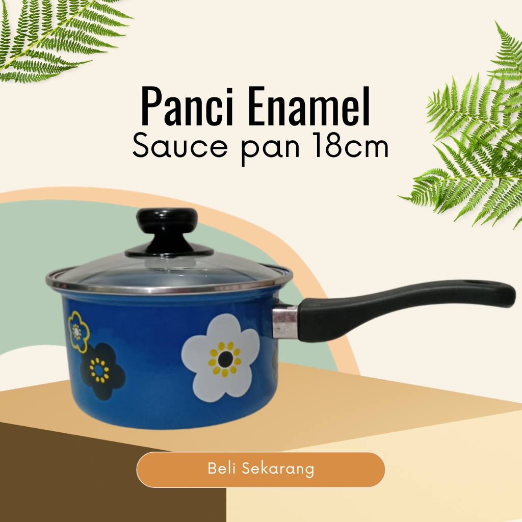 Jual Panci Rebus Enamel - Panci Susu Gagang - Panci Susu Enamel - Sauce ...