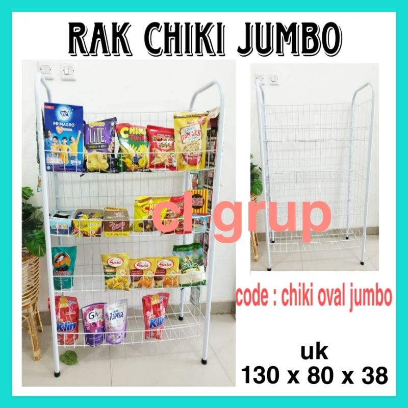 Jual Rak chiki jumbo rak jajajan warung rak display makanan rak ...