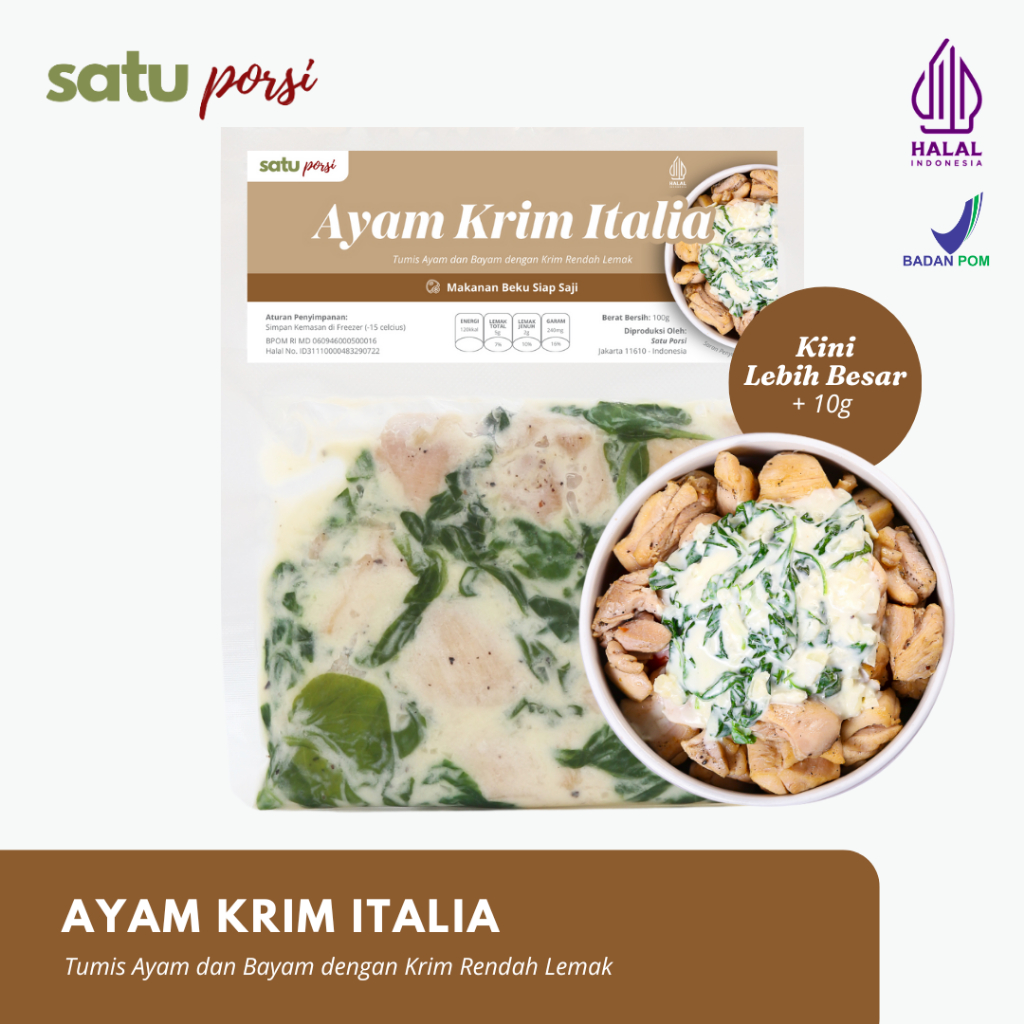 Jual Satu Porsi Ayam Krim Italia | Shopee Indonesia