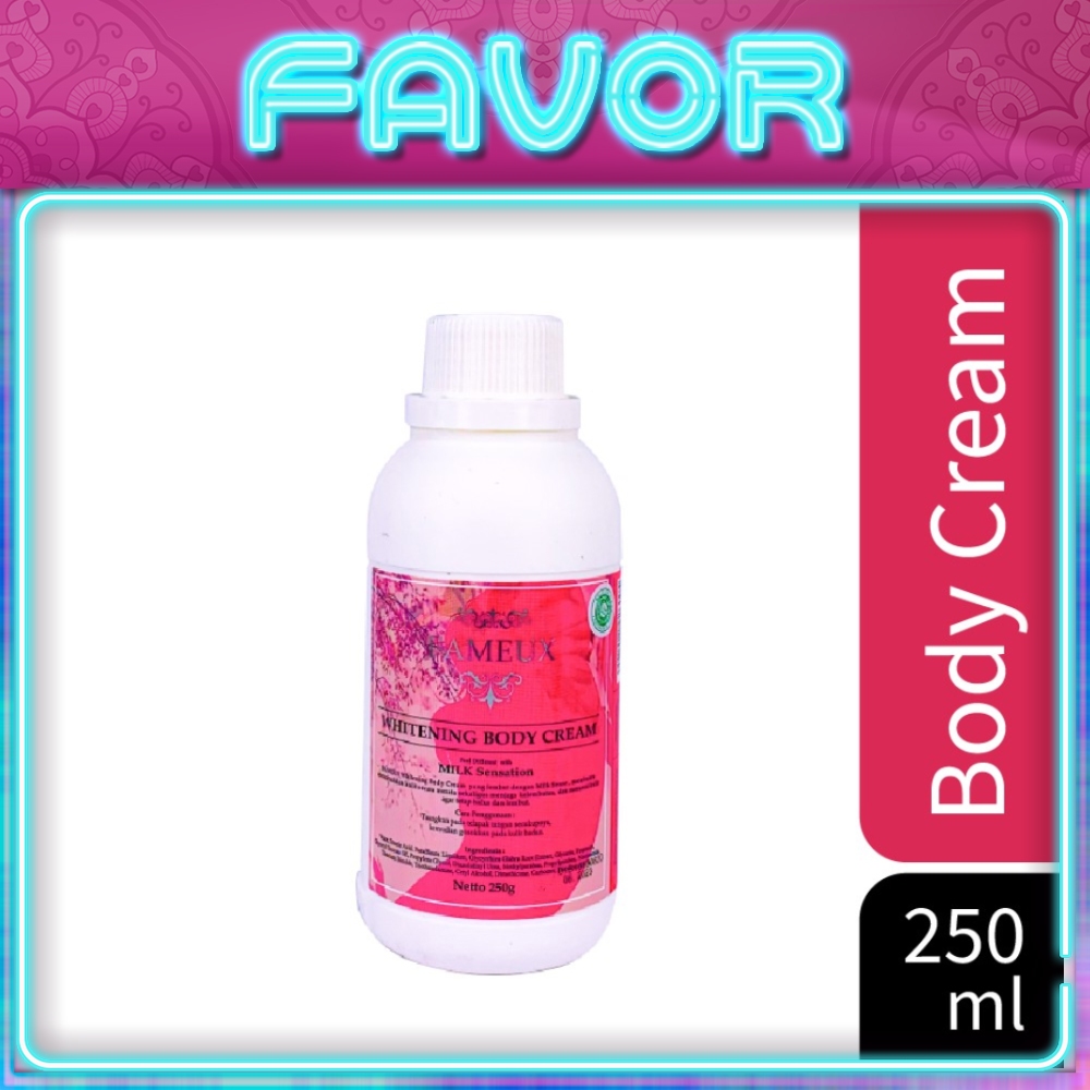 Jual Fameux Whitening Body Cream 250 ml | Bleaching Badan | Shopee ...