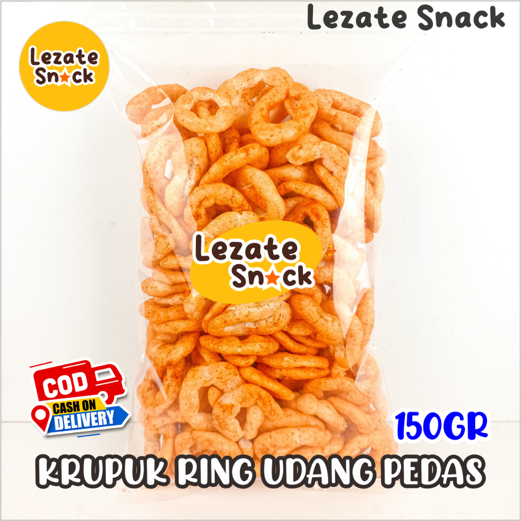Jual Kerupuk Ring Udang Pedas Manis Balado 150gr Murah Enak Gurih ...